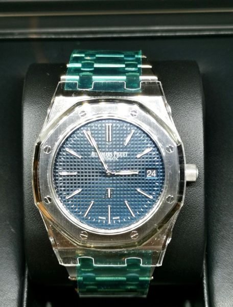 AP ROYAL OAK “JUMBO” 39MM BLUE DIAL ULTRA THIN STEEL WITH FULL STICKERS ...